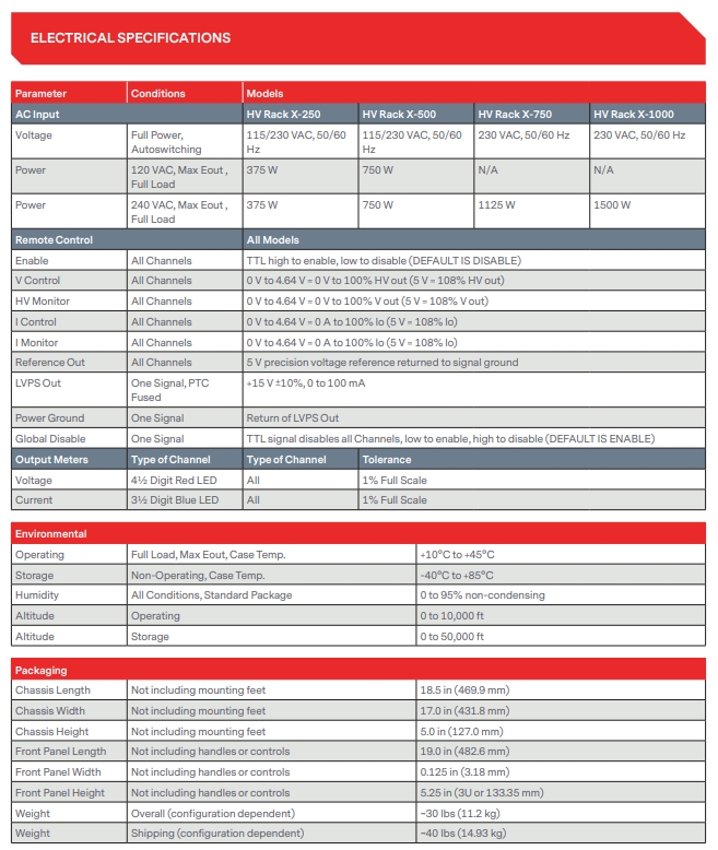 HV Rack Series - Autech Technology